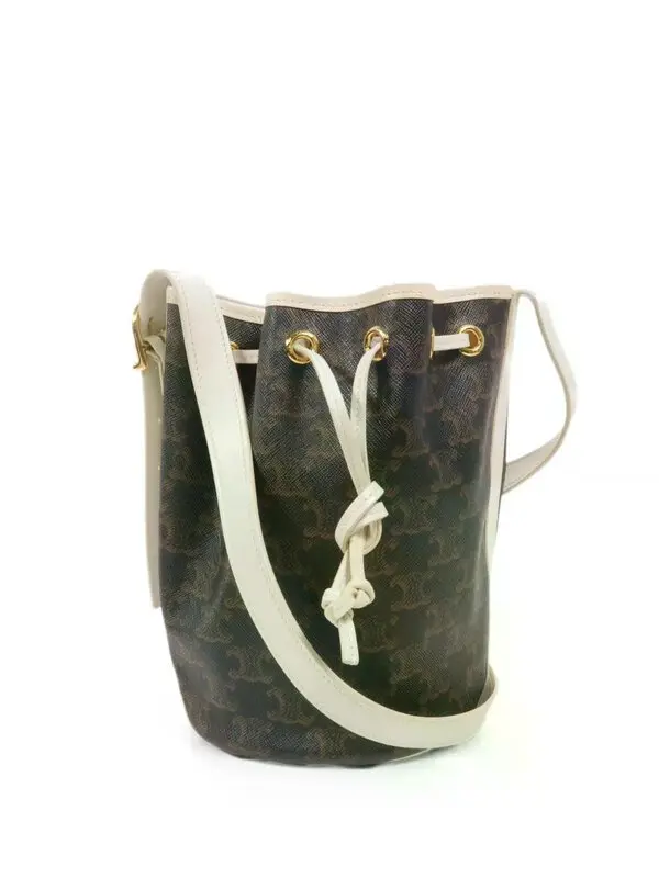 Celine Small Triomphe Drawstring Shoulder Bag - Brown