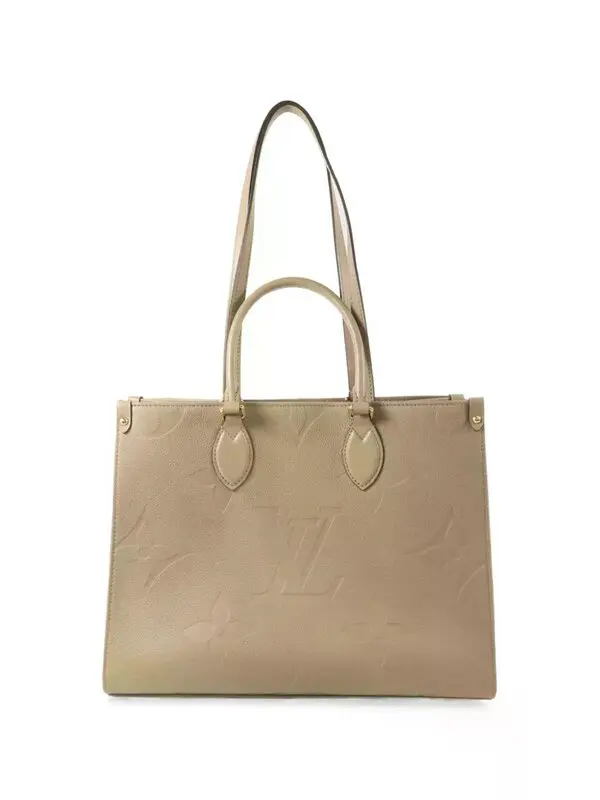 LOUIS VUITTON Monogram Empreinte On The Go Shoulder Bag - Neutrals