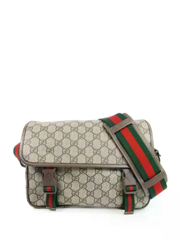 Gucci 2017 Gg Supreme Mid Messenger Bag - Neutrals