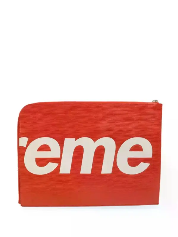 LOUIS VUITTON X Supreme Gm Epi Pochette Jules Clutch Bag - Red