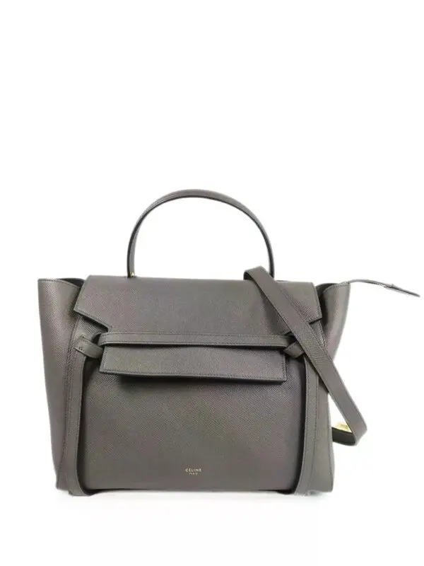 Celine Micro Belt Tote Bag - Grey