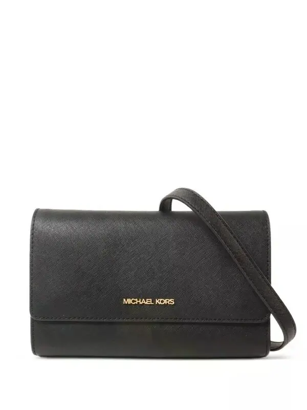 Michael Kors Saffiano Leather Shoulder Bag - Black