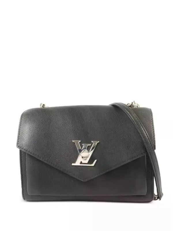 LOUIS VUITTON Mylockme Leather Shoulder Bag - Black