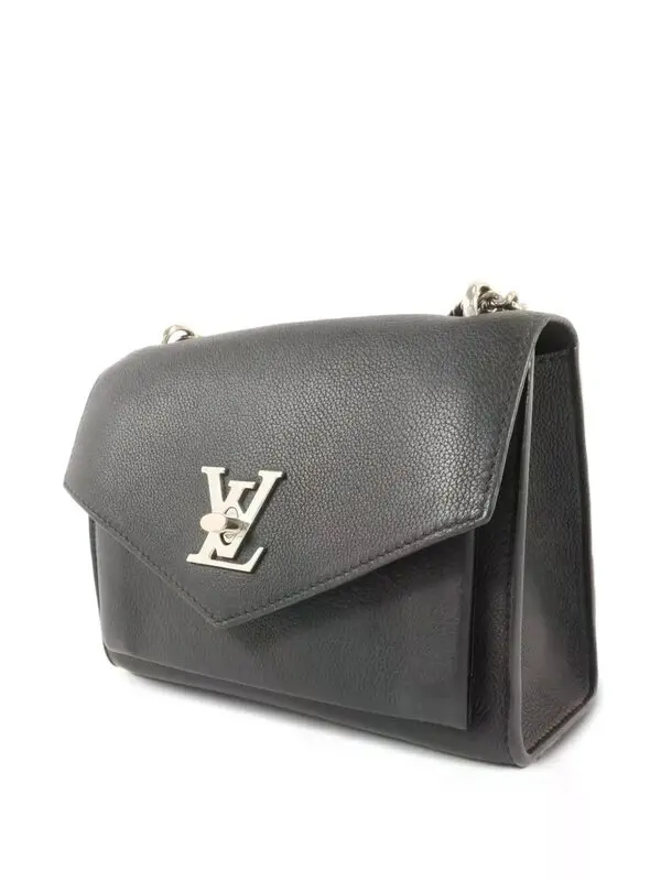LOUIS VUITTON Mylockme Leather Shoulder Bag - Black