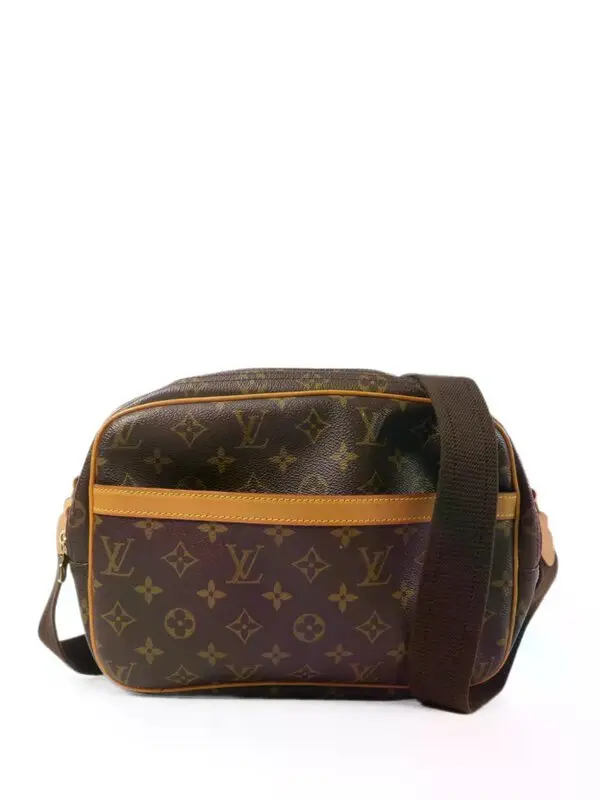 LOUIS VUITTON Reporter Messenger Bag In Monogram Canvas - Brown