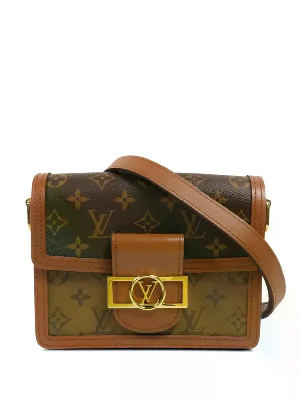 LOUIS VUITTON Mini Monogram Reverse Dauphine Shoulder Bag - Brown
