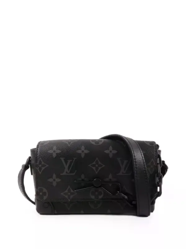 LOUIS VUITTON Steamer Monogram Eclipse Shoulder Bag - Black