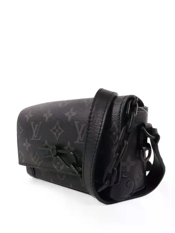 LOUIS VUITTON Steamer Monogram Eclipse Shoulder Bag - Black