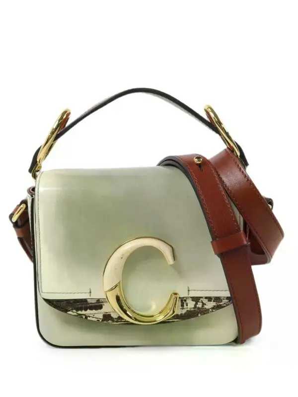 Chloé Mini C Tote Bag - Green