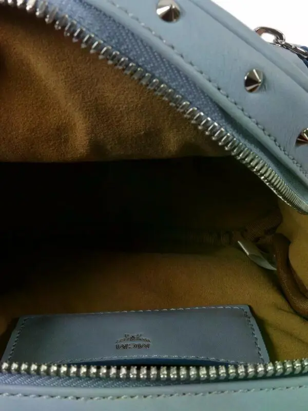 Mcm Studded Leather Backpack