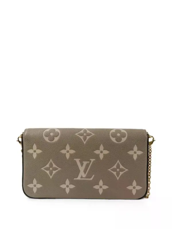 LOUIS VUITTON Monogram Empreinte Felicie Pochette Shoulder Bag - Neutrals