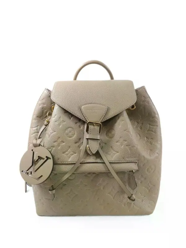 LOUIS VUITTON Montsouris Pm Monogram Empreinte Backpack - Neutrals
