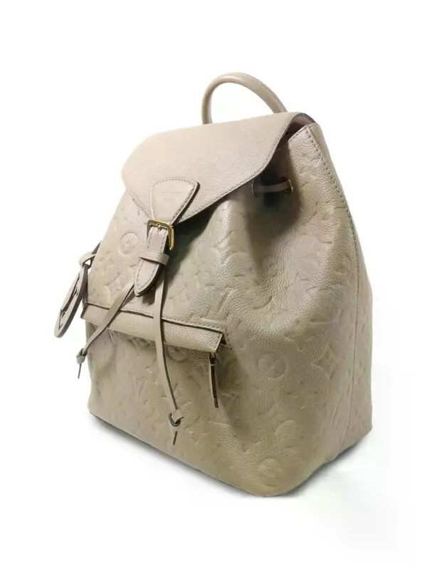 LOUIS VUITTON Montsouris Pm Monogram Empreinte Backpack - Neutrals