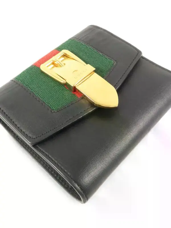 Gucci Sylvie Web Trifold Wallet