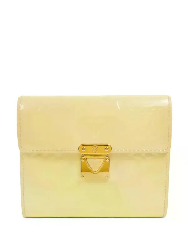 LOUIS VUITTON Monogram Vernis Koala Wallet - Yellow