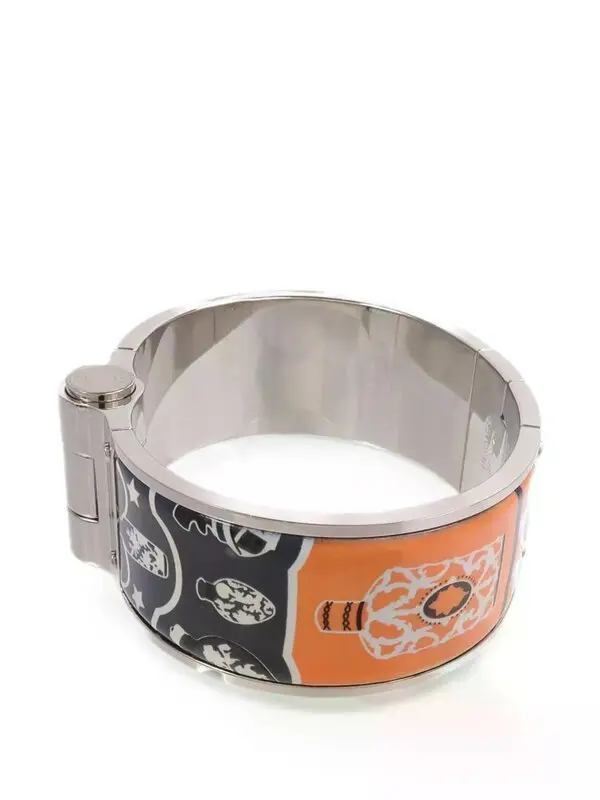 Hermès Charniere Enamel Bangle Bracelet