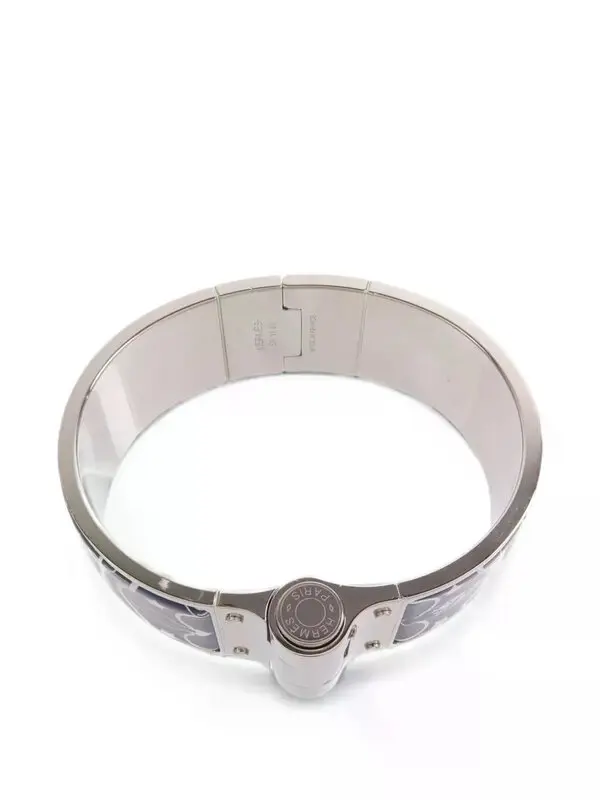 Hermès Charniere Enamel Bangle Bracelet