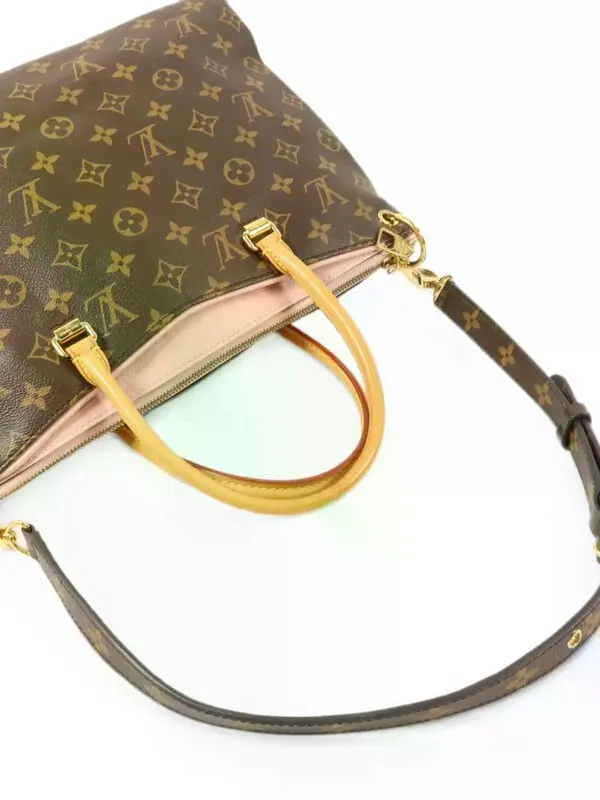LOUIS VUITTON Pallas Monogram Tote Bag - Brown