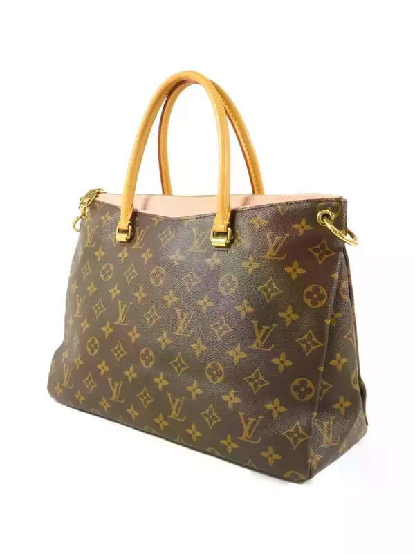 LOUIS VUITTON Monogram Canvas Pallas Tote Bag - Brown