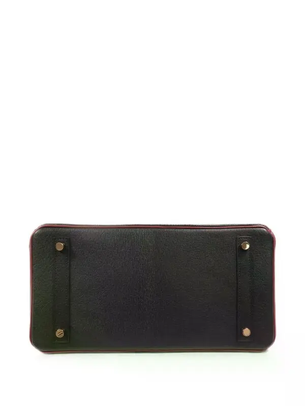 Hermès 30 Birkin Leather Tote Bag - Black