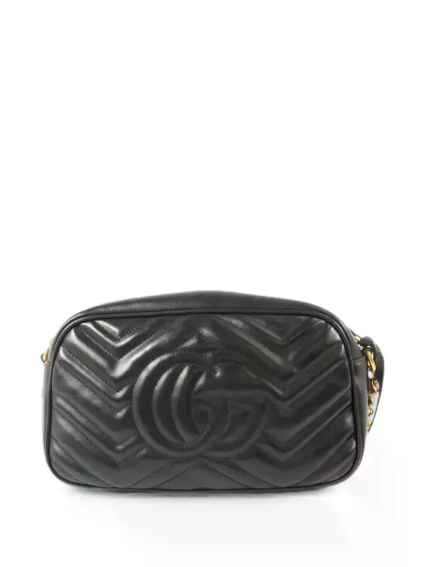 Gucci Gg Plaque Cross-body Bag - Black