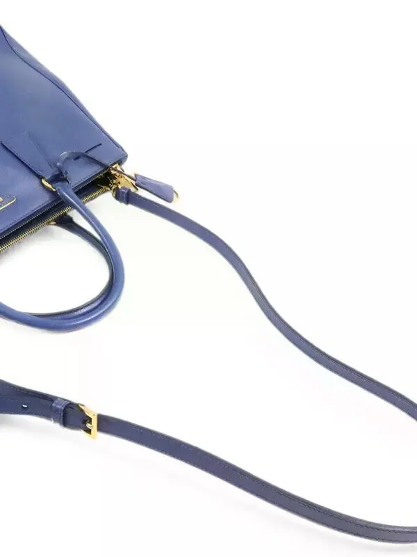 Prada Galleria Saffiano Leather Tote Bag - Blue