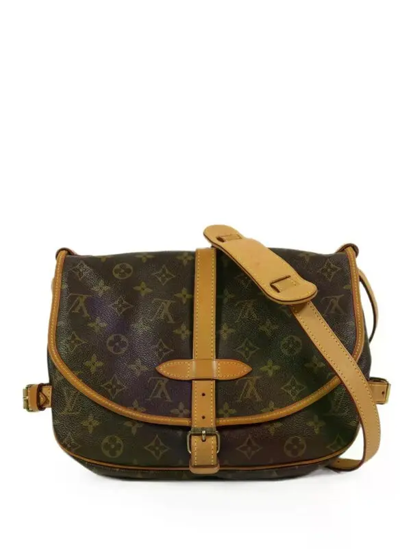 LOUIS VUITTON Saumur 30 Monogram Cross Body Bag - Brown