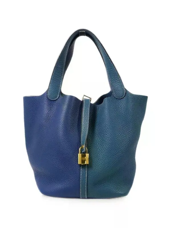 Hermès 2019 Mm Picotin Tote Bag - Blue