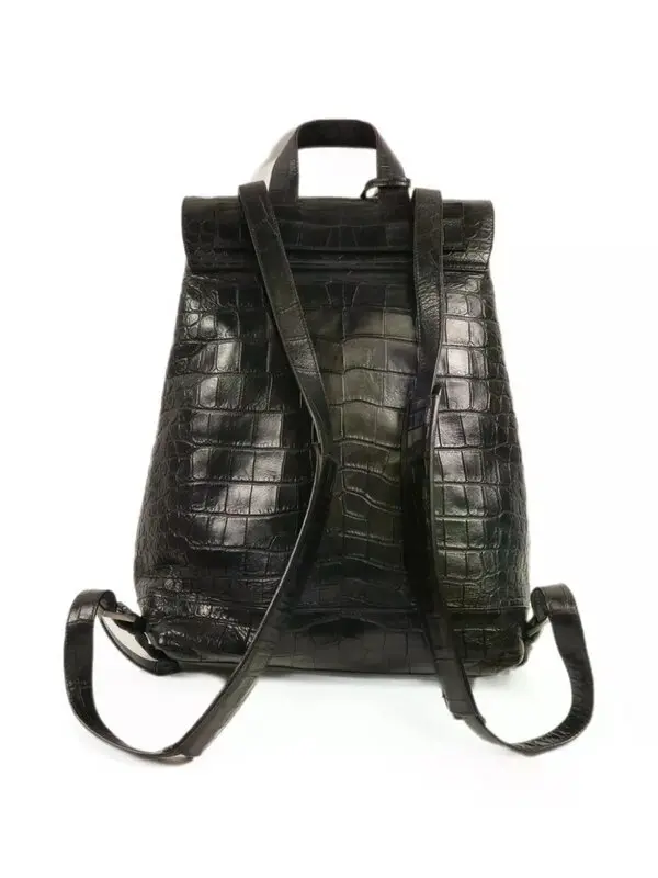 Saint Laurent Sac De Jour Croc-effect Backpack