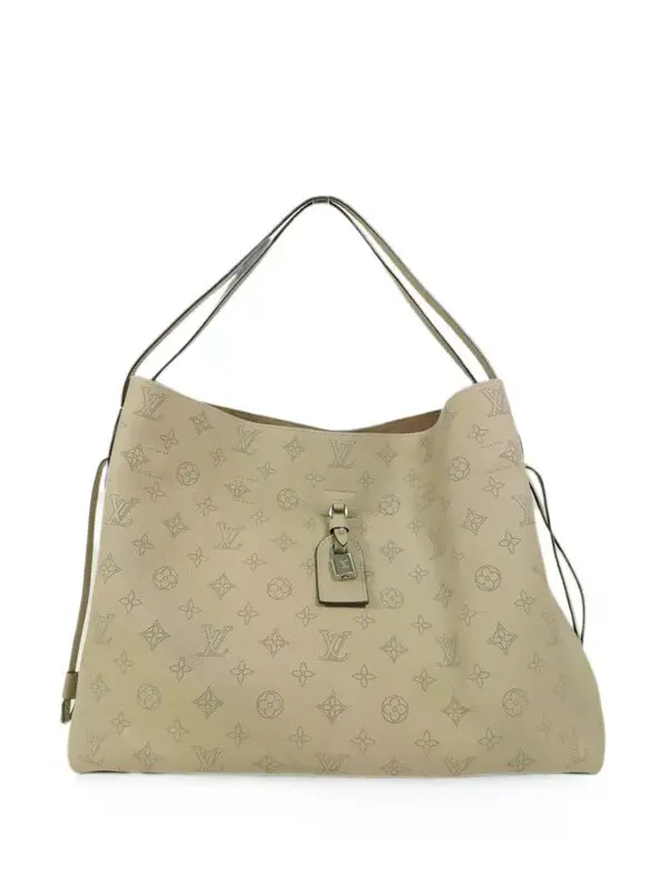 LOUIS VUITTON Monogram Mahina Tote Bag - Neutrals