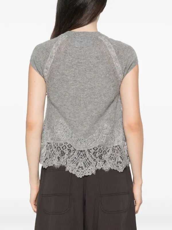 Ermanno Scervino Cashmere Lace Top