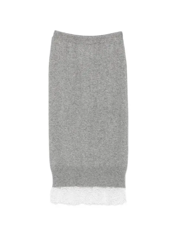 Ermanno Scervino Cashmere Midi Skirt