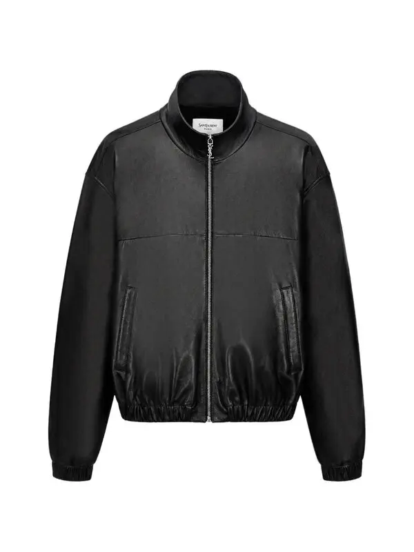 Saint Laurent Leather Bomber Jacket