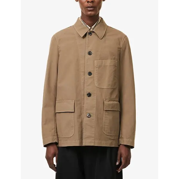 Dries Van Noten Braxton Patch-pocket Cotton Field Jacket