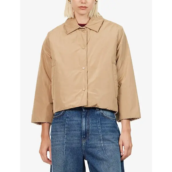 Max Mara Cropped Quilted Soft-shell Jacket