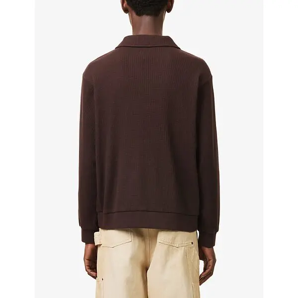 THAMES Jousting Thermal Slate Cotton Jumper
