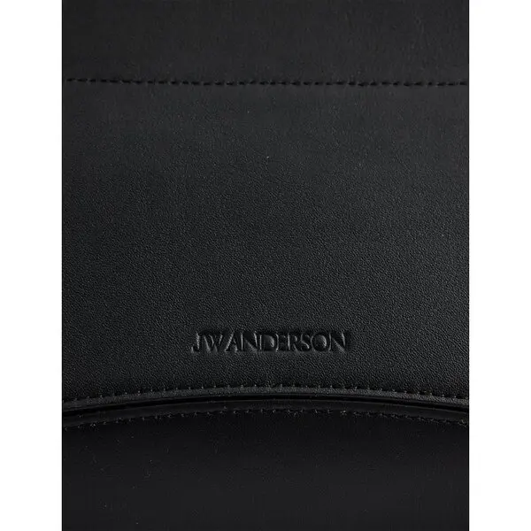 JW Anderson Elongated Loafer Cabas Leather Tote Bag - Black