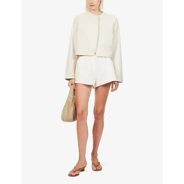 Dissh Cyrus Cropped Woven Blazer