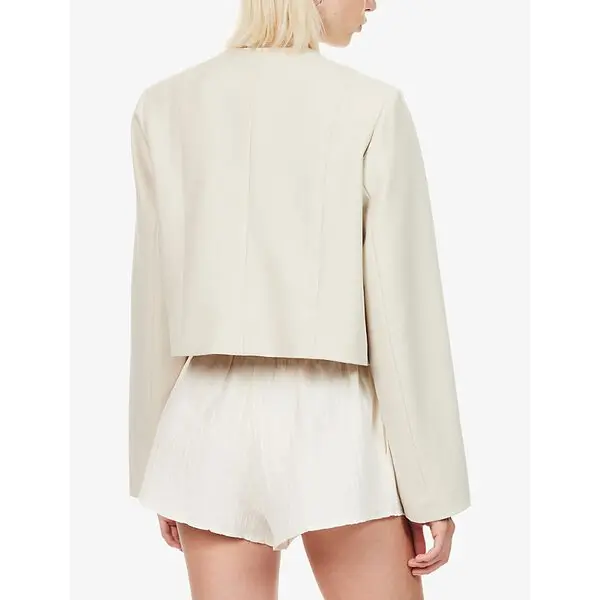 Dissh Cyrus Cropped Woven Blazer