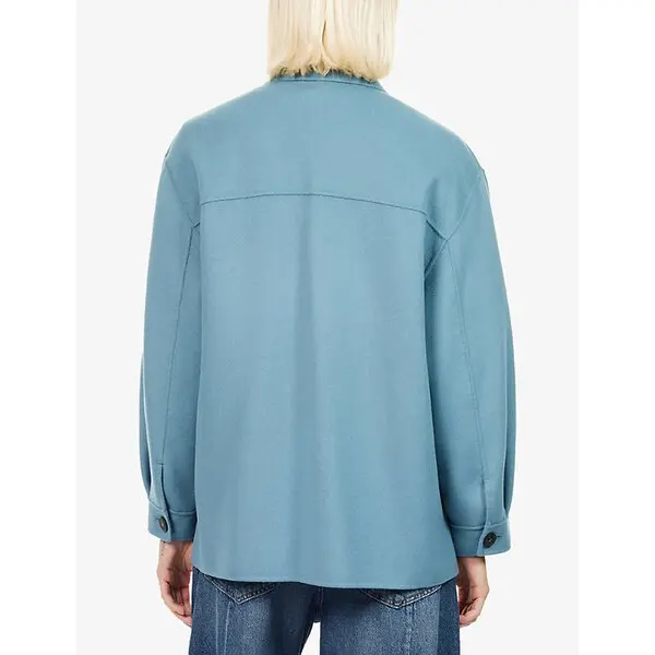Max Mara Patch-pocket Short Wool Coat