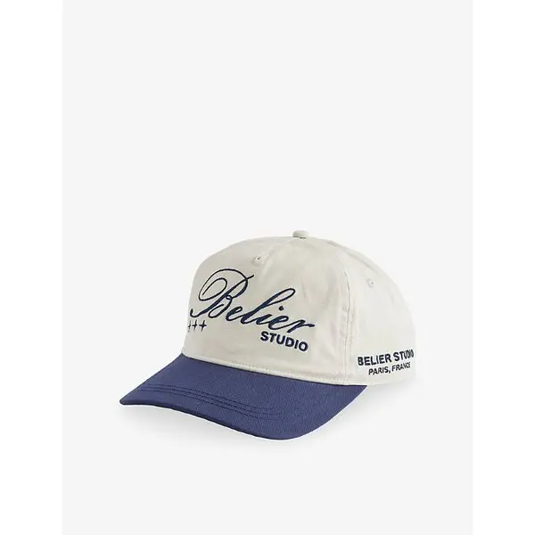 BELIER Two Tone Studio Logo-embroidered Cotton Cap