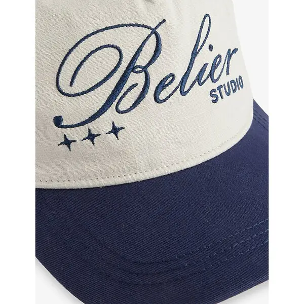 BELIER Two Tone Studio Logo-embroidered Cotton Cap