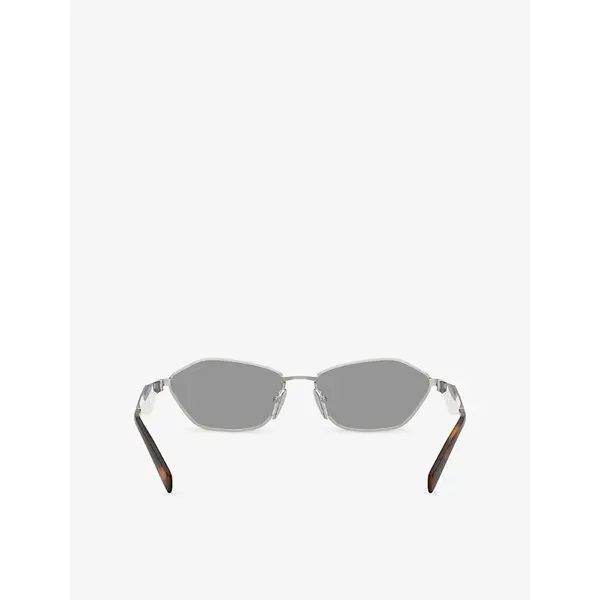 Prada Pr D50s Irregular-frame Metal Sunglasses