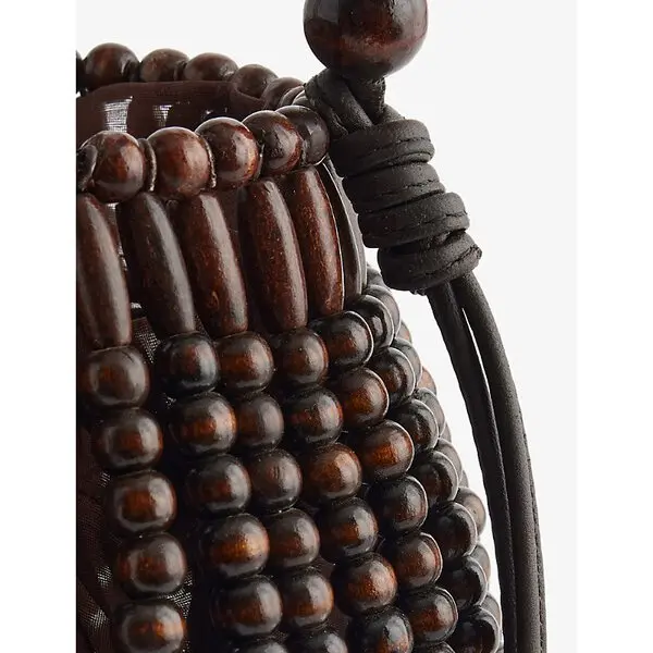 Cult Gaia Lanterna Wood Top-handle Bag