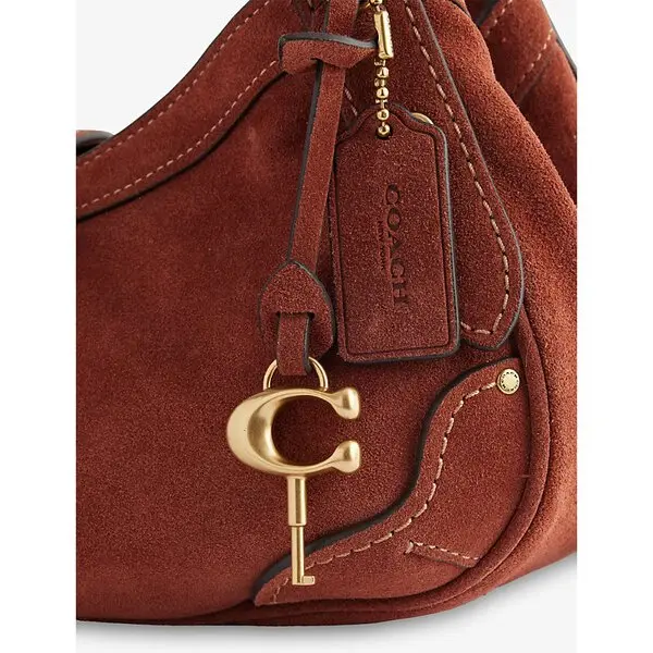 COACH Drifter 31 Suede Shoulder Bag
