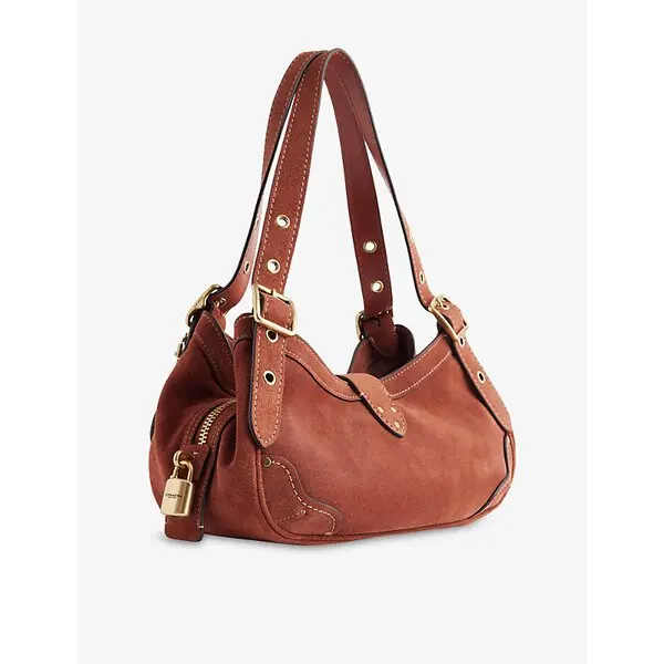 COACH Drifter 31 Suede Shoulder Bag