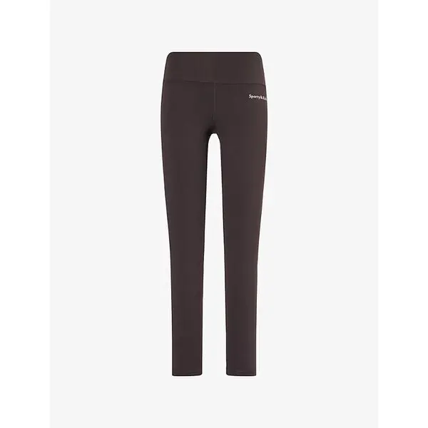 SPORTY & RICH Serif-logo Workout Leggings