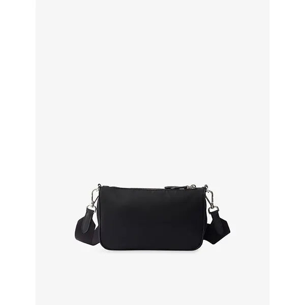 Prada Re-nylon And Saffiano Leather Mini Shoulder Bag