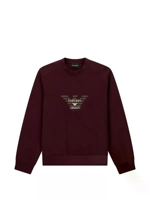 Emporio Armani Logo-print Sweatshirt - Red