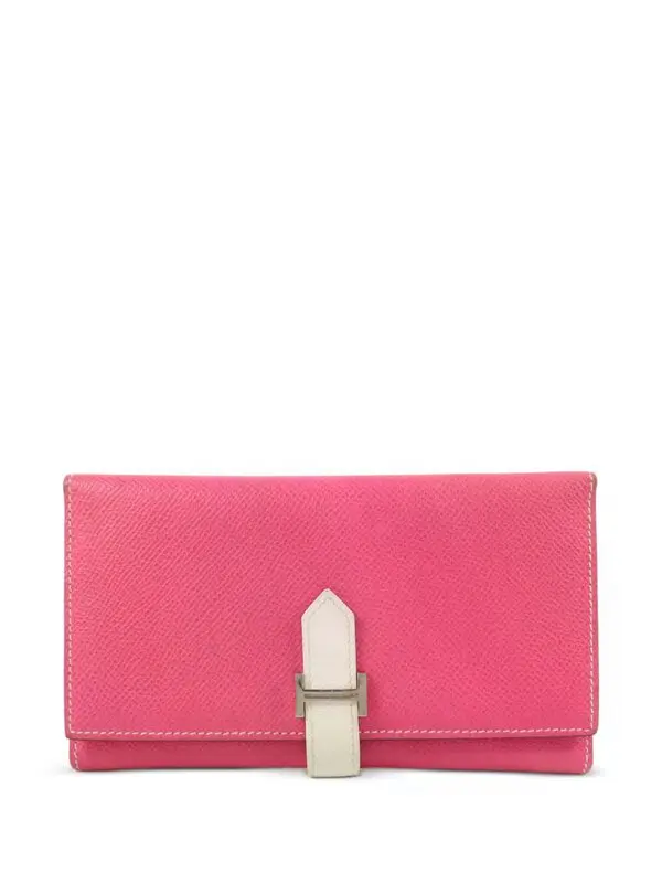 Hermès 2011 Bearn Souffle Trifold Wallet - Pink